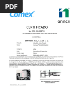 Certificado de Calidad Celotex | PDF