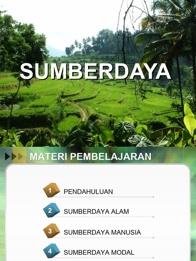 Mod-2 Konsep Sumber Daya | PDF