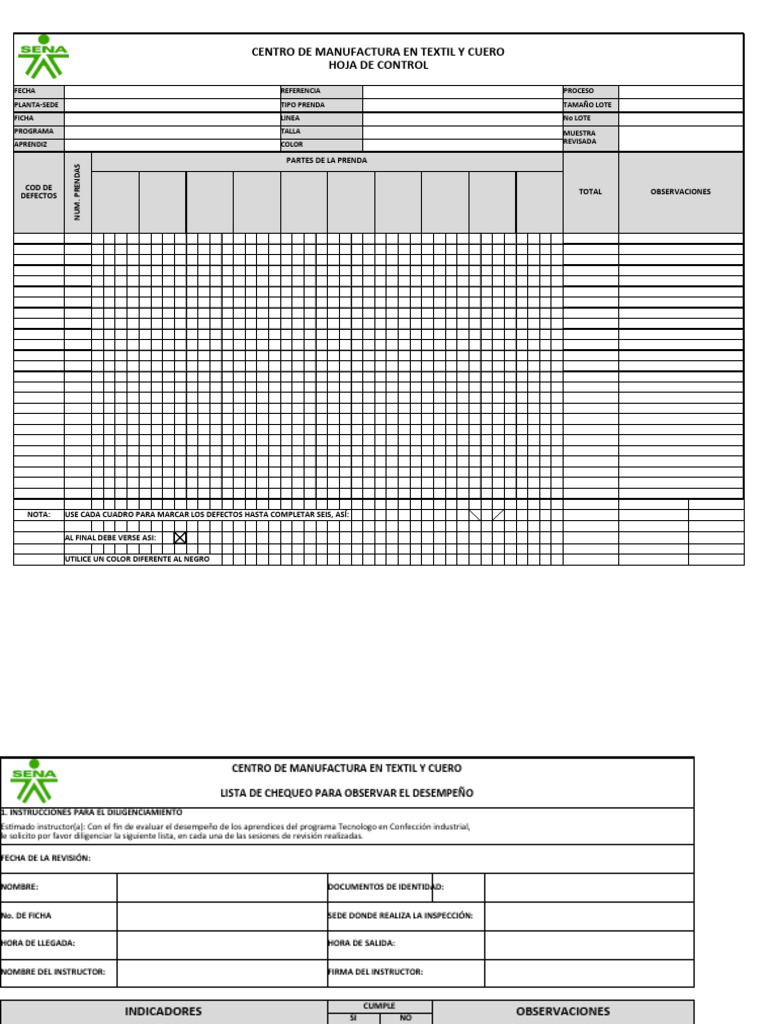 Formatos de Calidad-Aprendiz (1) | PDF