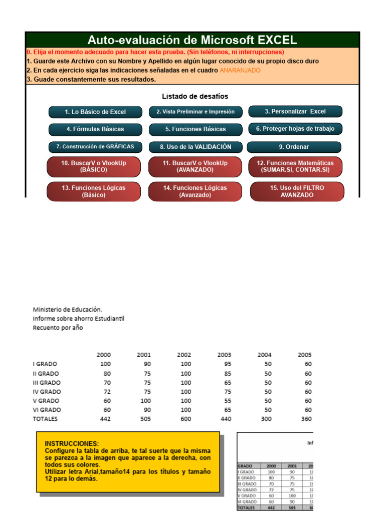 Autoevaluación COMPLETA de EXCEL Preguntas | PDF | Comunicación segura | La seguridad informática