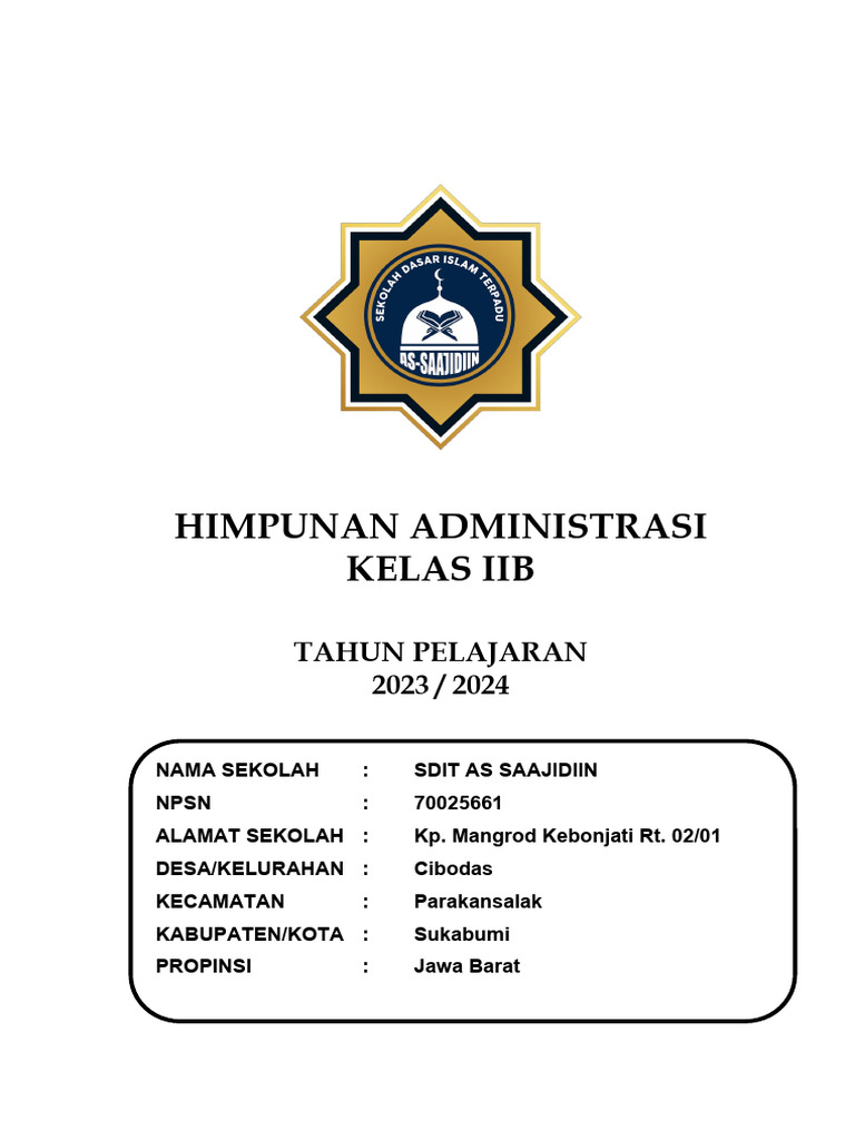 Buku Adm Kelas 2b | PDF