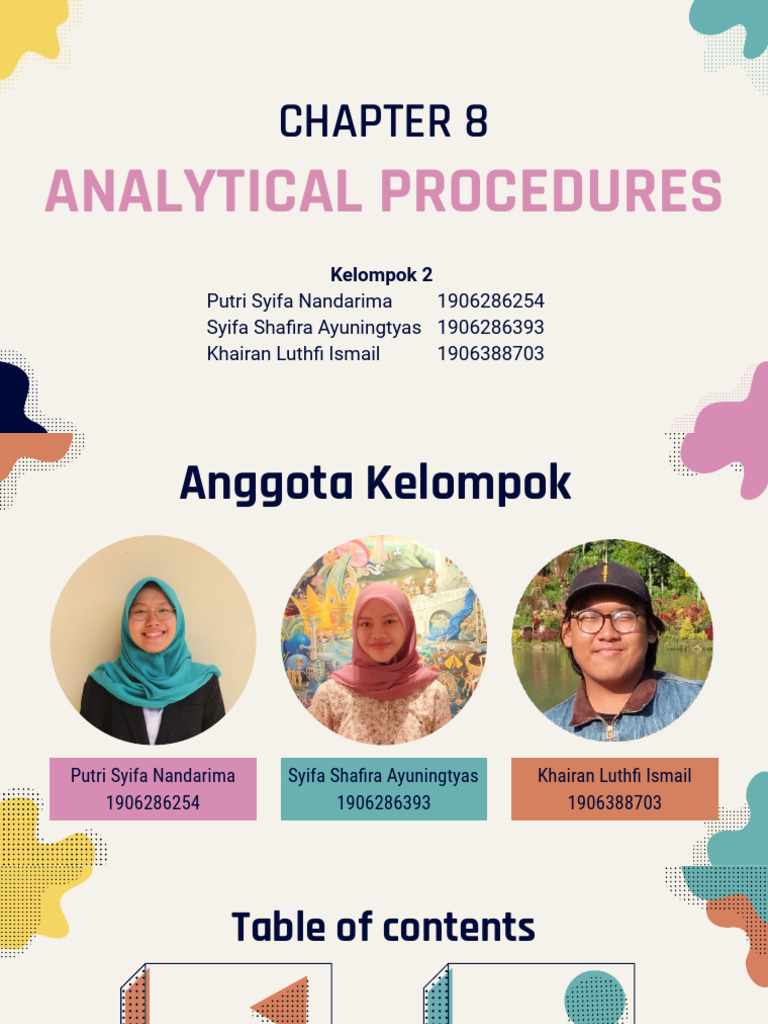 Audit W9 Analytical Procedures | PDF | Karier & Perkembangan