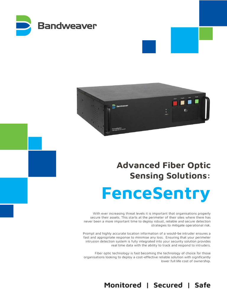 Bandweaver FenceSentry Overview | PDF | Optical Fiber | Security Alarm