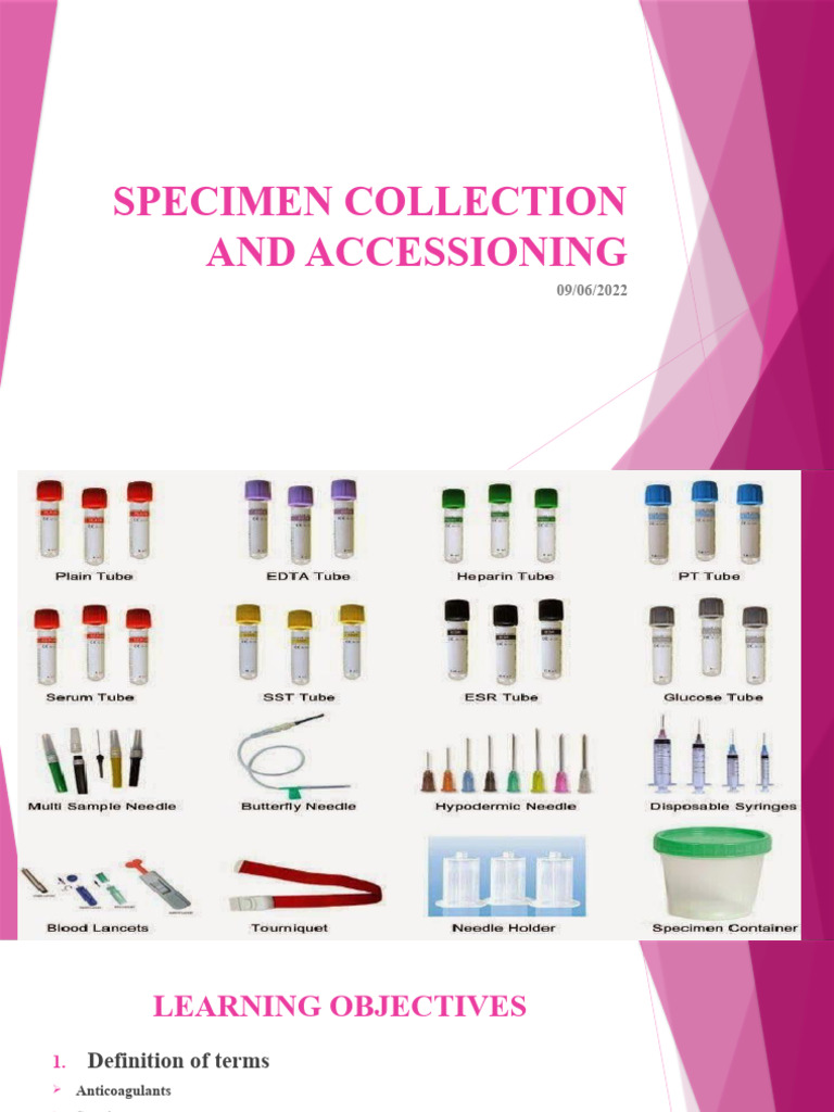 Specimen Collection | PDF | Urine | Blood