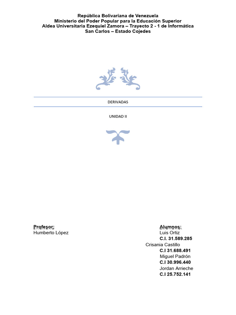 Unidad 3 Matematicas (Recuperado Automáticamente) 2 | PDF | Derivado | Mecánica cuántica