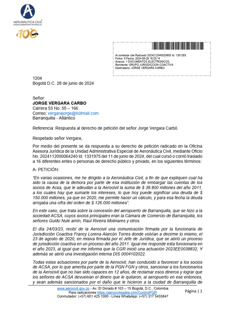 Radicado | PDF | Mandato | Fiscal