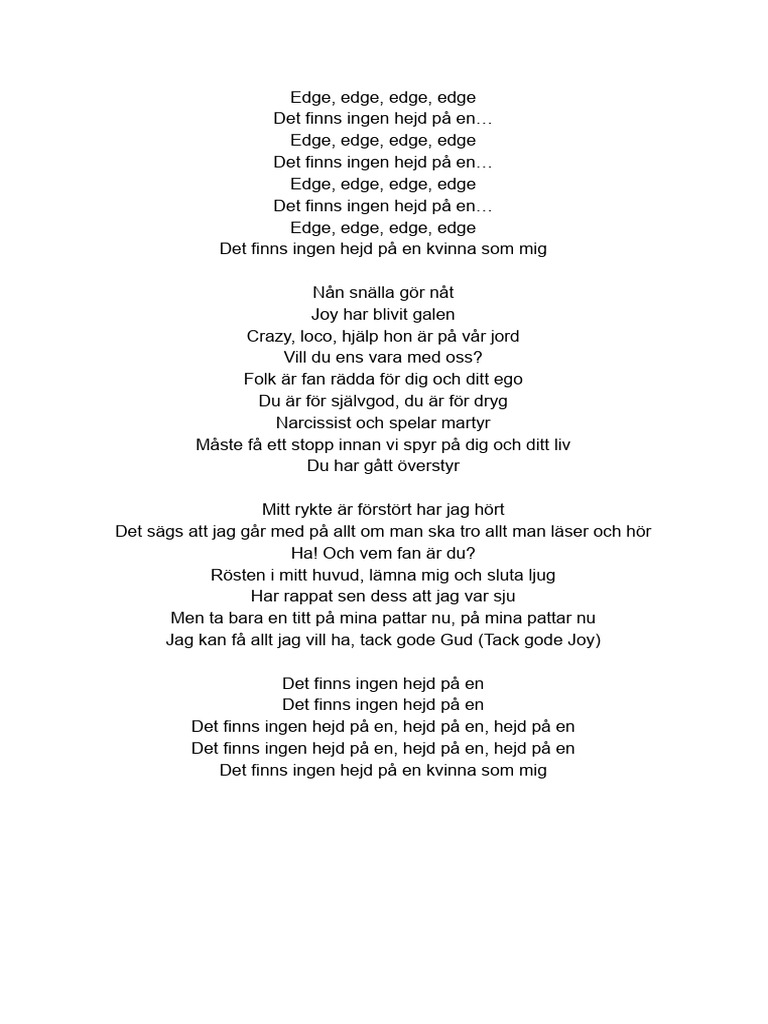 Ingen Hejd | PDF