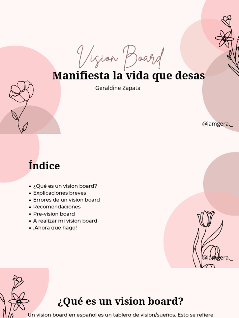 Manifiesta tu vida con un Vision Board | PDF | Mente