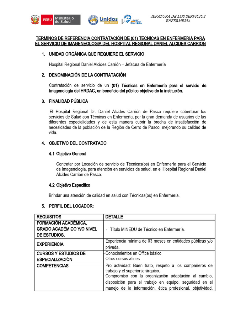 TDR Tec Imageneologia | PDF | Enfermería | Hospital