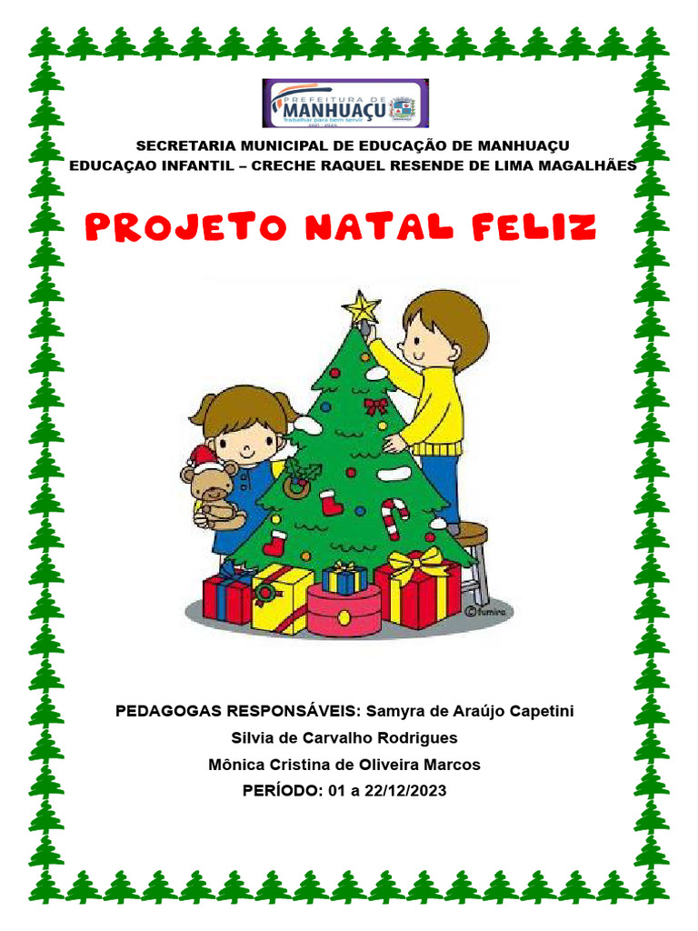 Projeto de Natal para Educação Infantil | PDF | Natal | Pré-escola