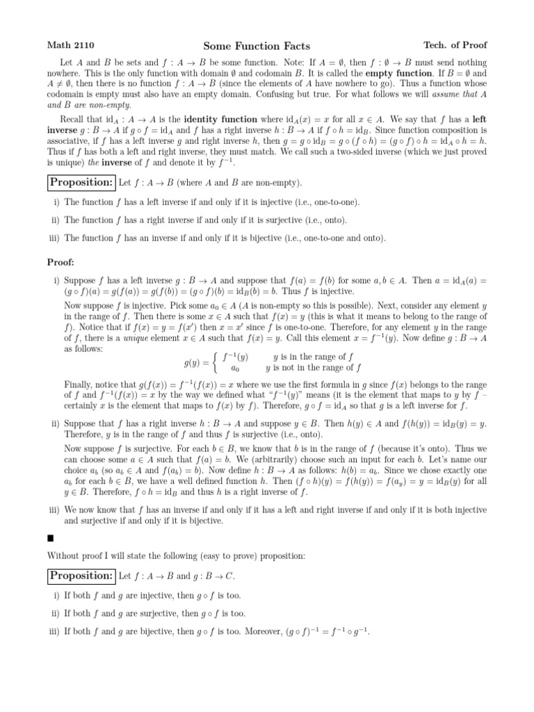 math2110-bijective_basics | Download Free PDF | Function (Mathematics) | Functions And Mappings