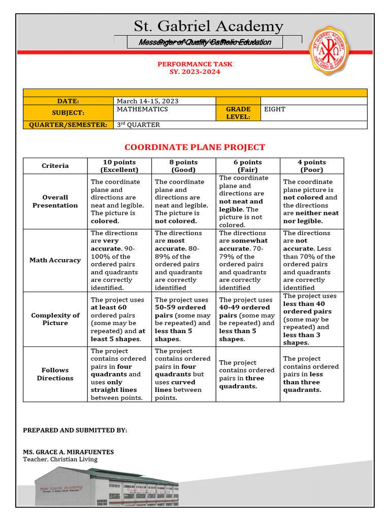 3pe - Math 8 Peta | PDF | Cartesian Coordinate System | Mathematics