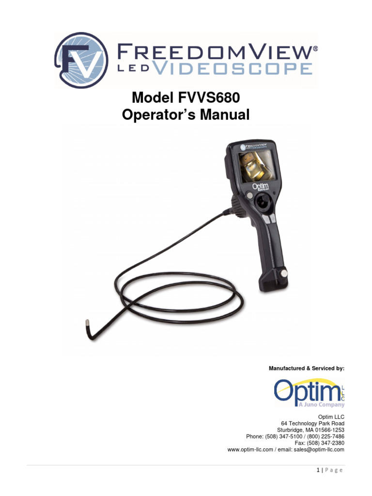 FV Videoscope Manual N015053D DCN10515 | PDF | Icon (Computing) | Light ...