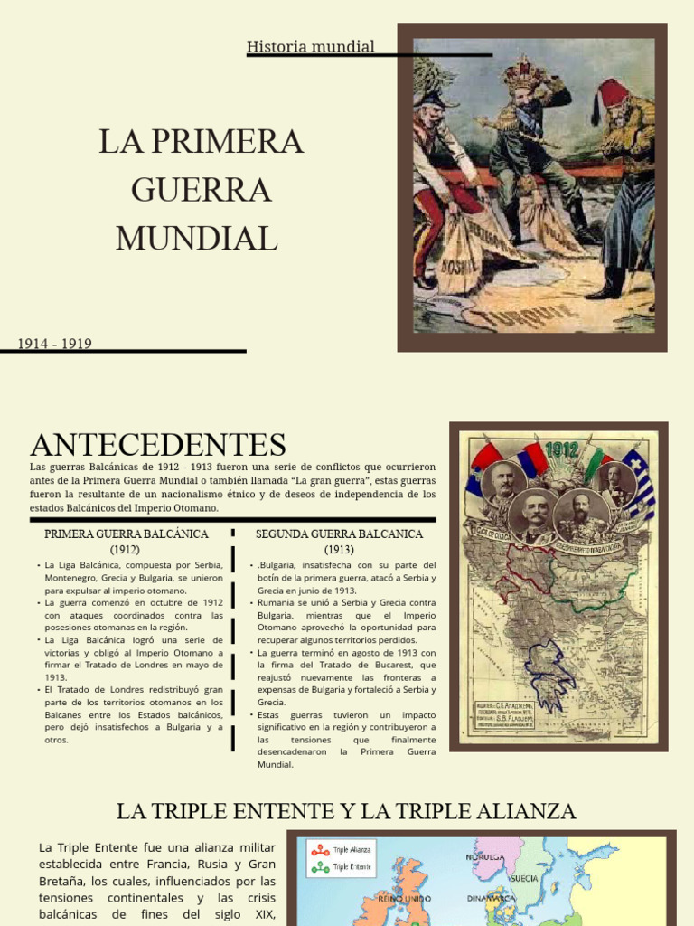 La Primera Guerra Mundial | PDF | Primera Guerra Mundial | Austria Hungría