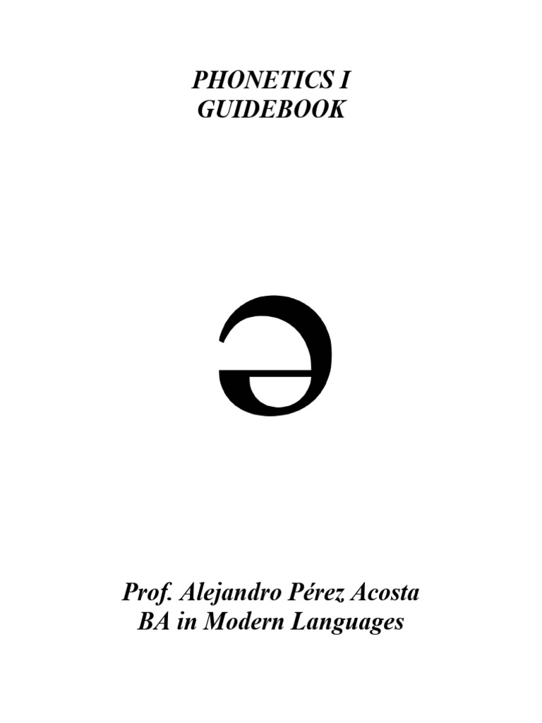 PHONETICS I Guia | PDF | Phonetics | Speech