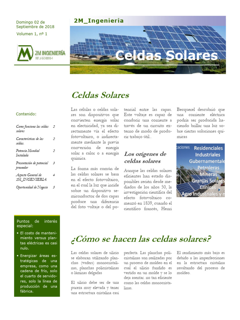 Celda Solares | PDF | Célula solar | Fotovoltaica