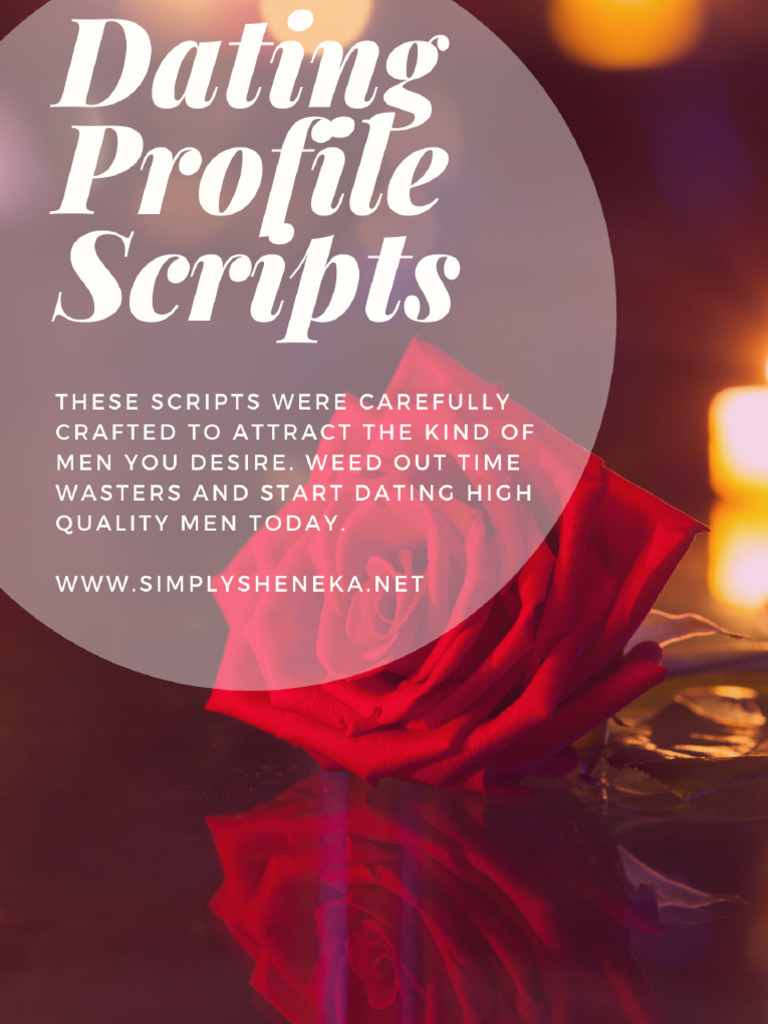 Dating Profile Scripts | PDF | Self-Improvement