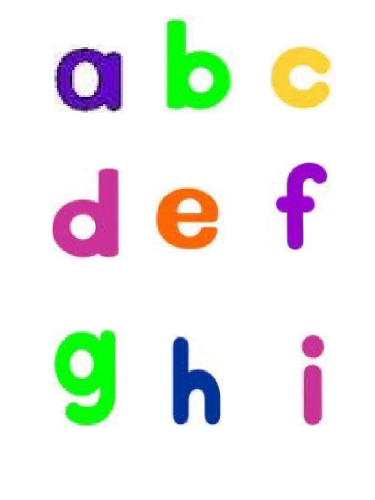 abcdario minusculas | PDF