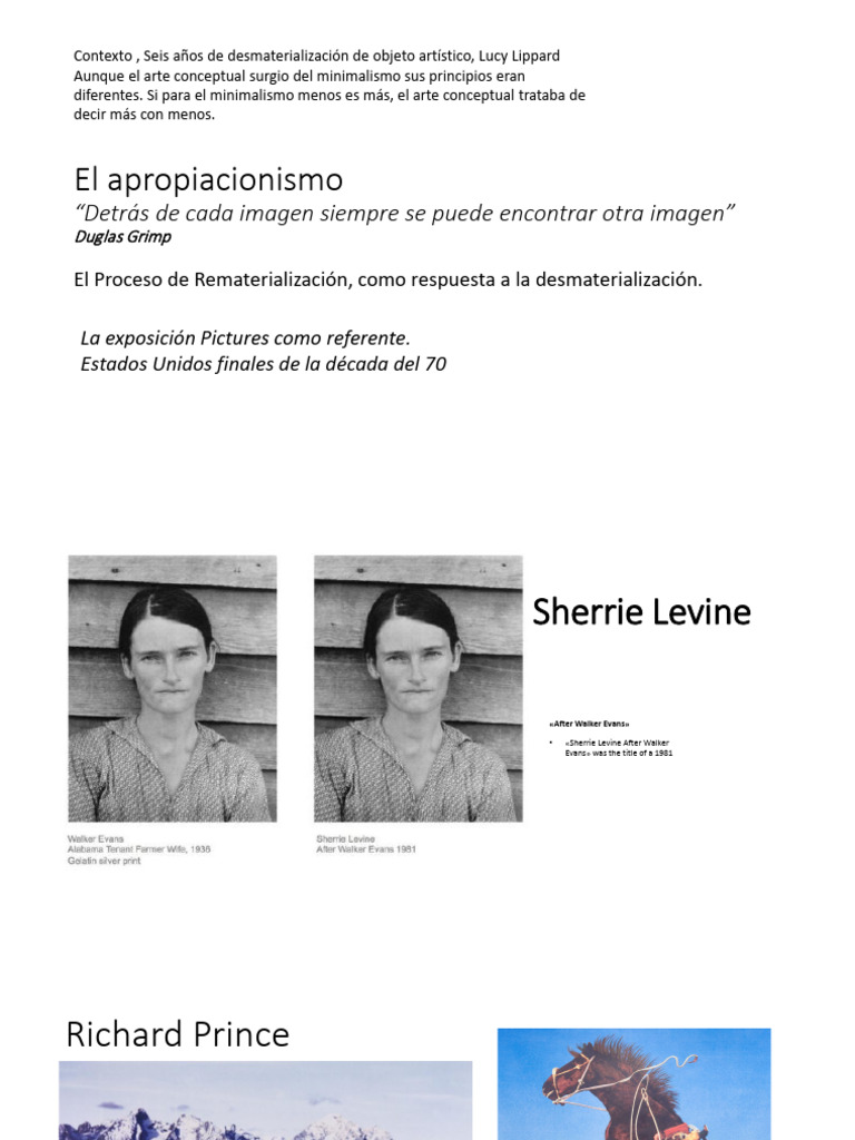 El Apropiacionismo | PDF | Las artes