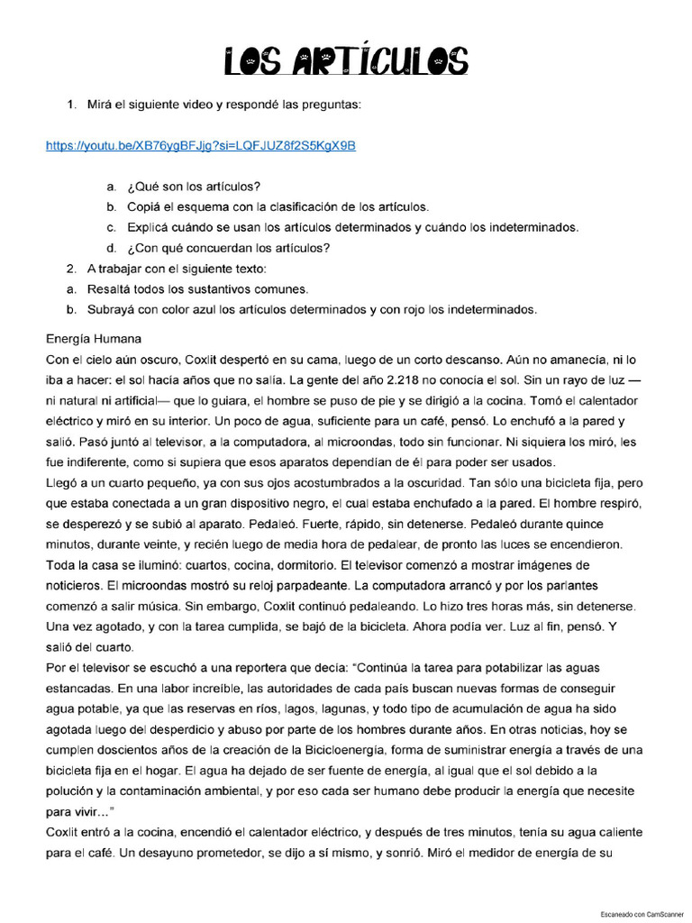 LOS ARTÍCULOS | PDF