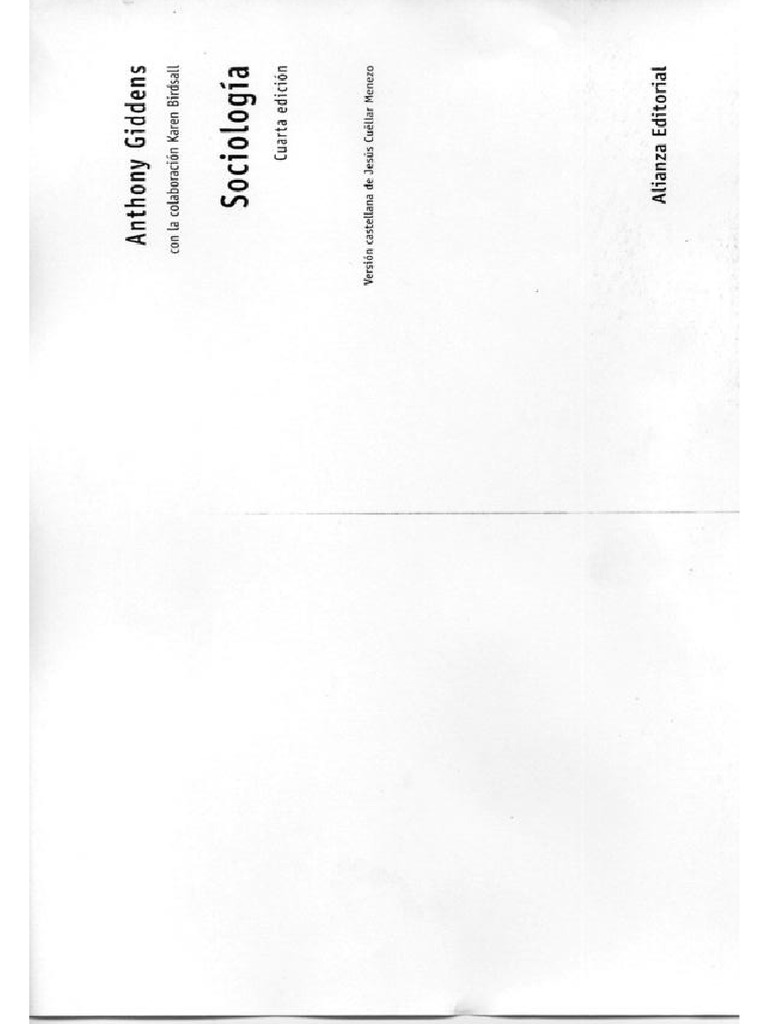 Giddens-Sociologia-Cap 1 Que Es La Sociologia | PDF