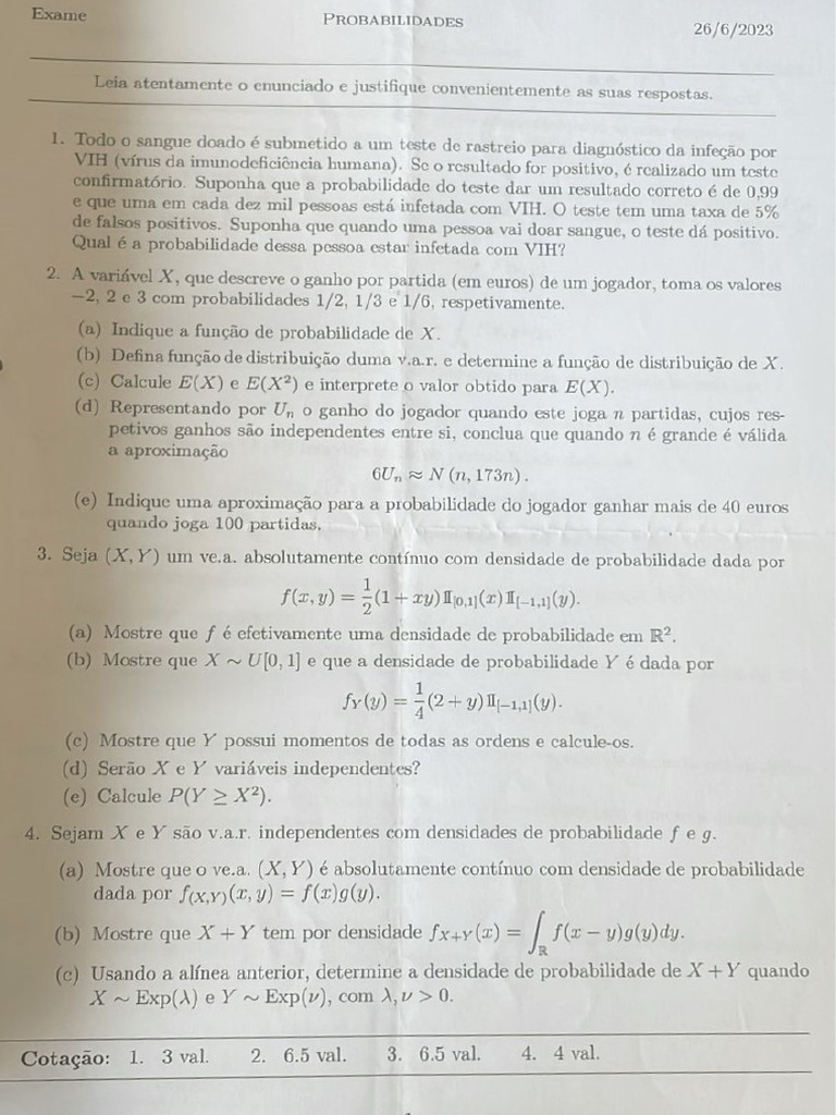 2610 Prob 2022 2023 E1 | PDF