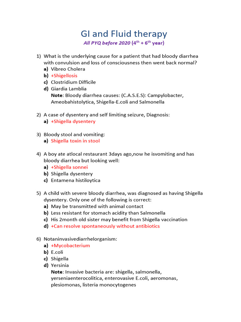 Ped GI & Fluid Therapy | PDF | Coeliac Disease | Diarrhea