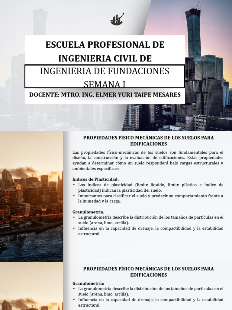 Semana 1b - Ingenieria de Fundaciones | PDF | Suelo | Mecánica de suelos