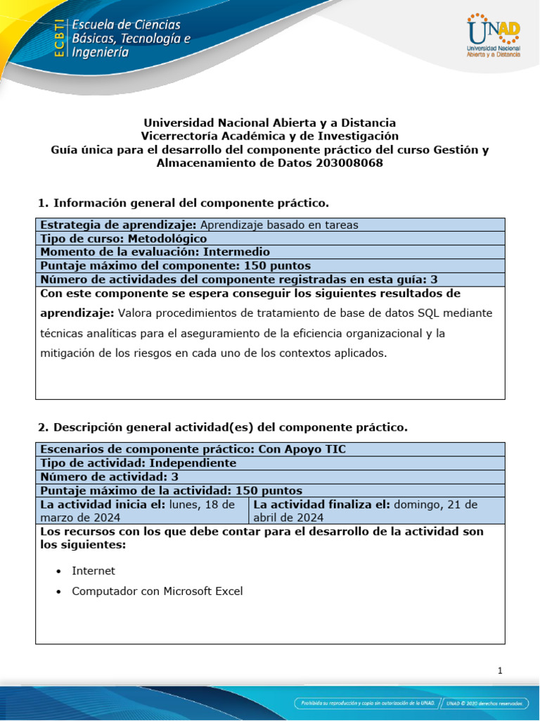Guía para El Desarrollo Del Componente Práctico y Rúbrica de Evaluación - Unidad - 1 - Tarea 3 ...