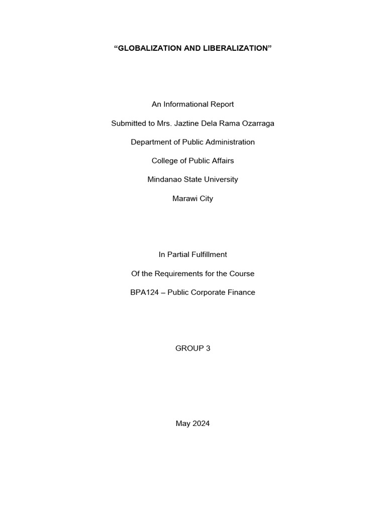 Final Handouts | PDF | Globalization | Foreign Direct Investment