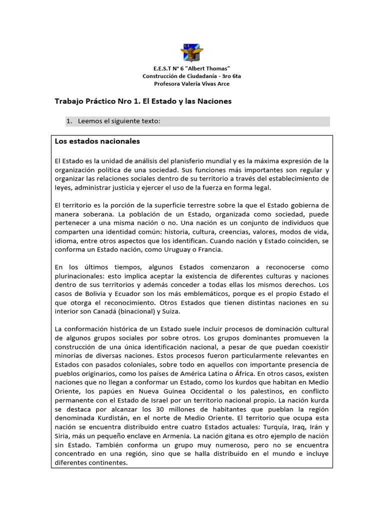 TP1 2024 | PDF | Nación | Bolivia