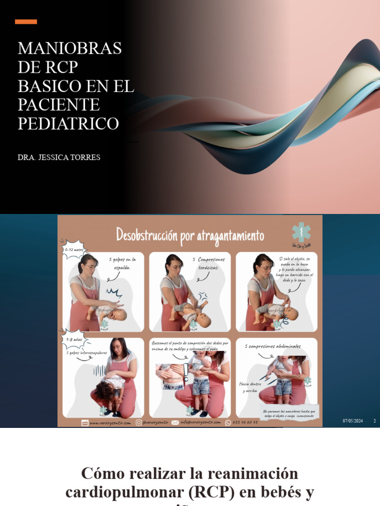 RCP Basico en Lactantes | PDF | Reanimación cardiopulmonar | Medicina