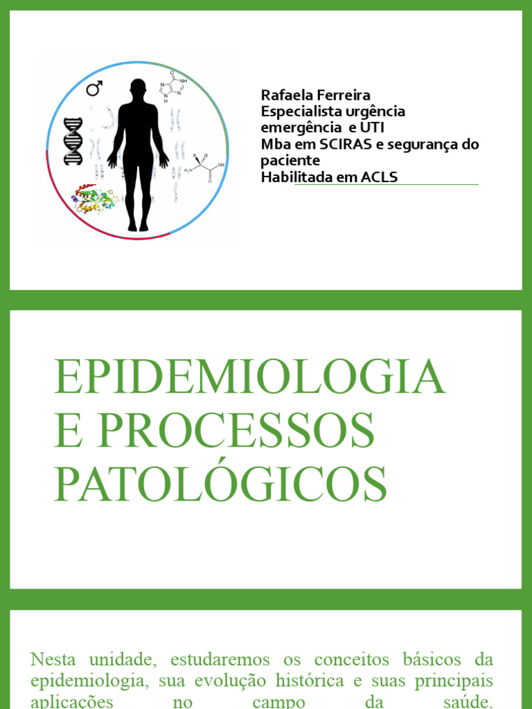 Epidemiologia e Processos Patológicos | PDF | Patologia | Epidemiologia