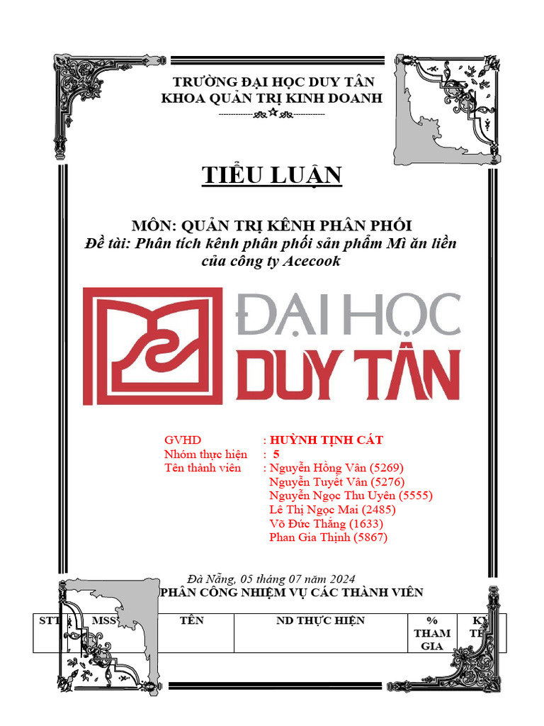 SCM 400 Sa - Nhóm 5 | PDF