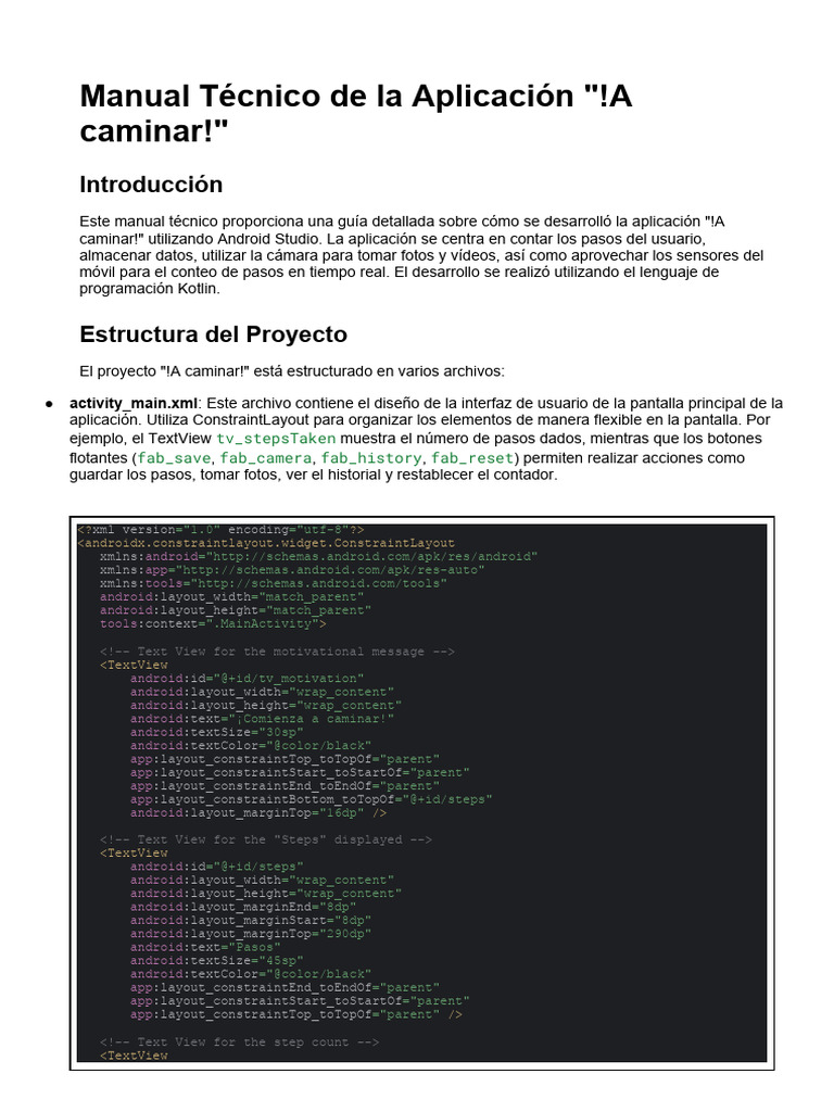 MANUAL TECNICO | PDF | Android (Operating System) | Software Development