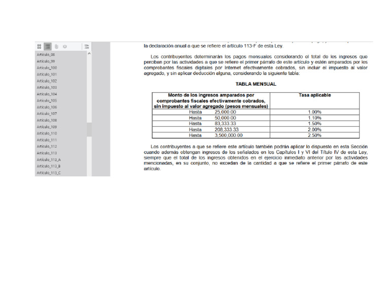 Tarifa Resico 2023 | PDF