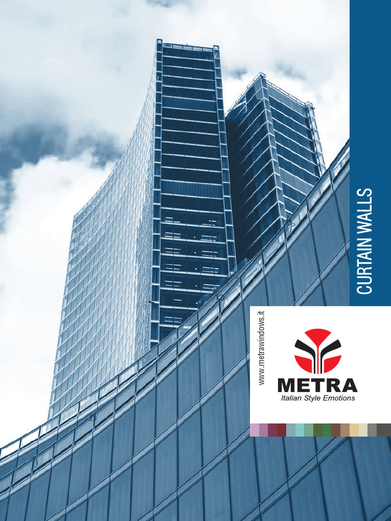 Metra Building - Curtain Walls | PDF | Window | Building Insulation