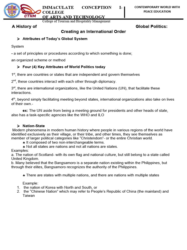 Globalization and Politics | PDF | Sovereignty | Political Science