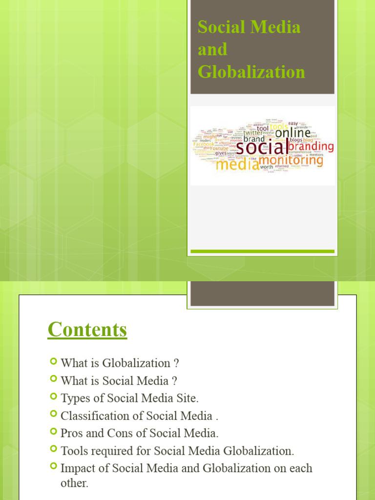 Globalization and Social Media | PDF | Mass Media | Social Media