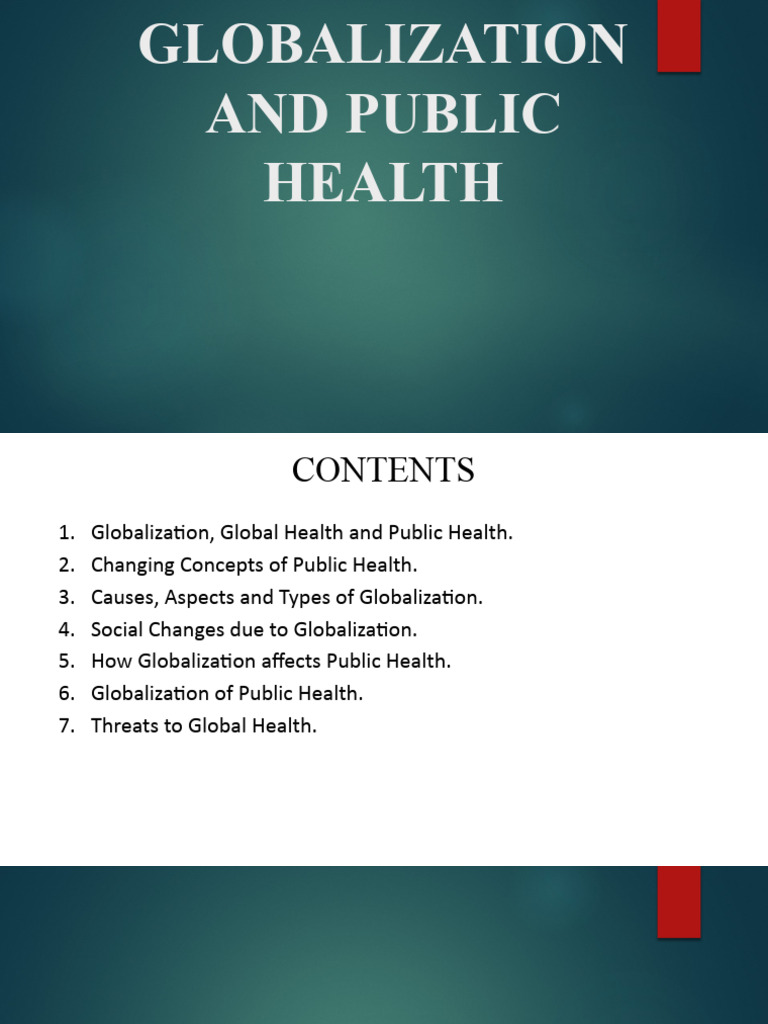 Globalization and Health | PDF | Global Health | Public Health