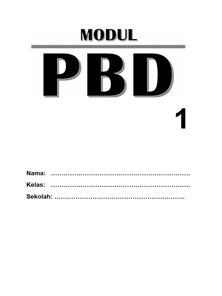 Modul PBD Matematik Tahun 1 | PDF