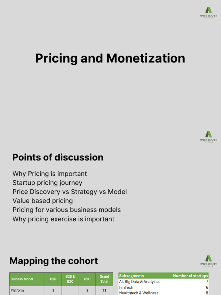 Wadhwani 5.1 & 5.2 - Pricing and Monetization | PDF | Pricing | Market Segmentation
