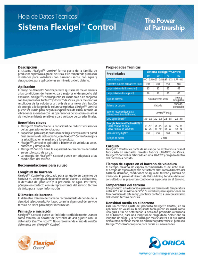 TDS Flexigel Control | PDF | Materiales | Cantidades fisicas