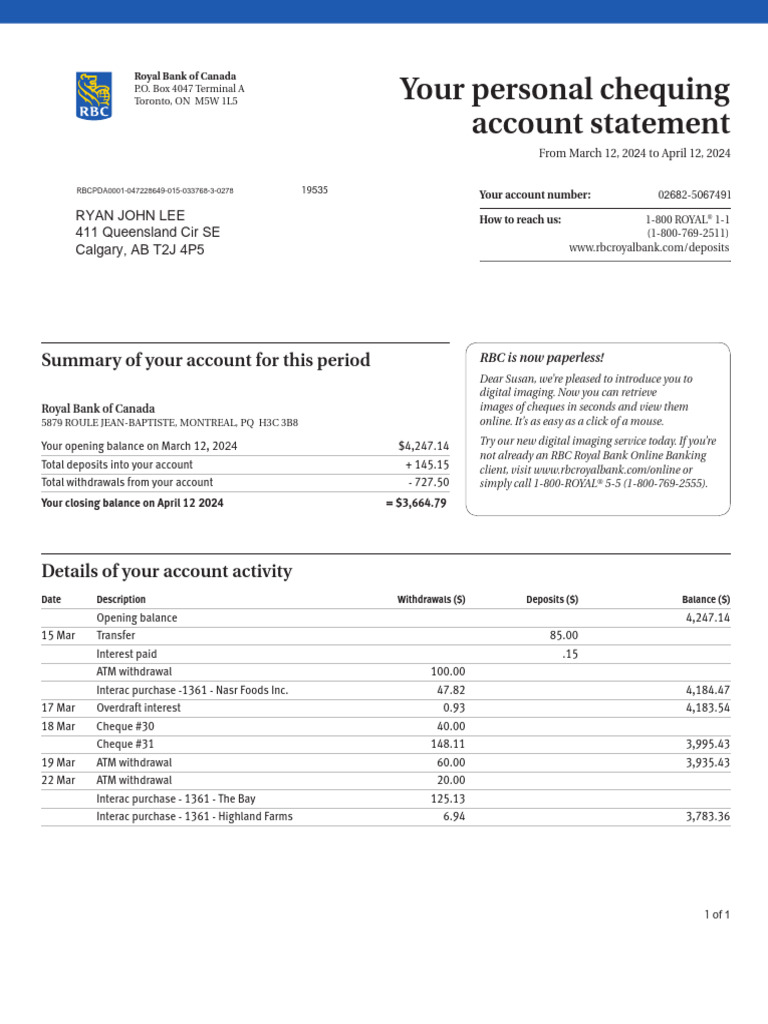 Address PF | PDF | Cheque | Service Industries