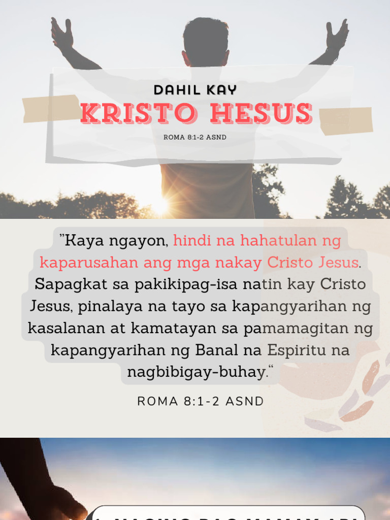 Dahil Kay Kristo Hesus | PDF