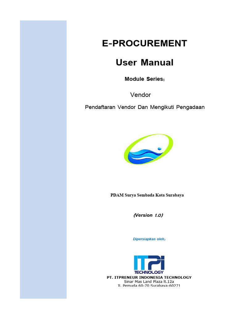 Manual Book Tata Cara Daftar SBG Vendor | PDF