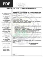 Barangay Certification-Interposing No Objection | PDF
