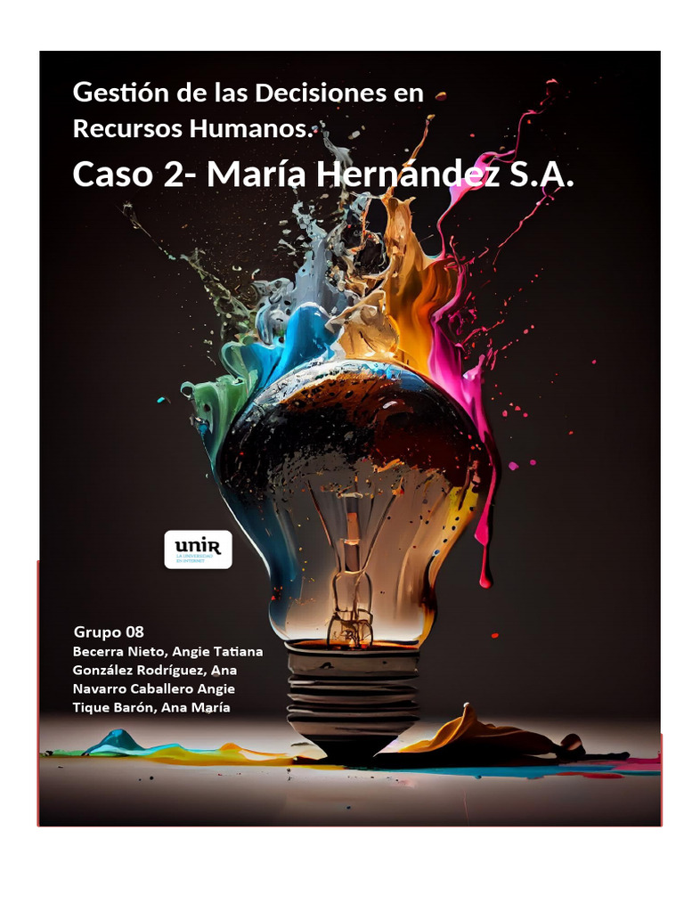 Caso 2 - Maria Hernandez SA NOF FM CC - Añadido Angie-1 | PDF | Business | Capital de trabajo