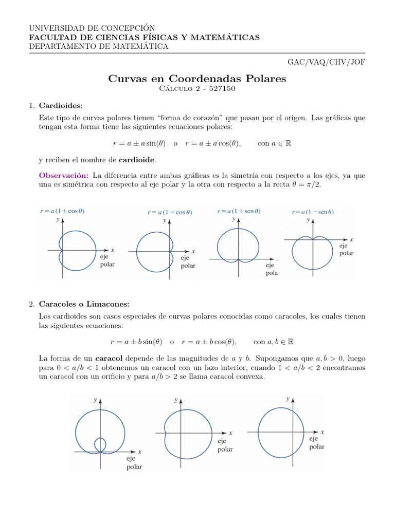 Curvas Polares | PDF