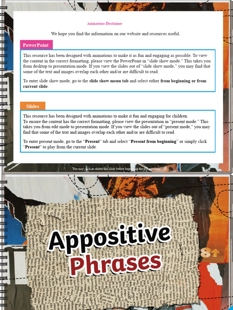 Appositive Phrases PowerPoint & Google Slides For 6th-8th Grade | PDF | Language Mechanics | Syntax